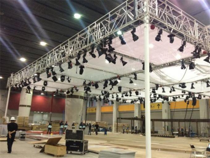 Heavy Duty Folding Truss Box Aluminum Spigot 20m - 40m Span speaker Lifting