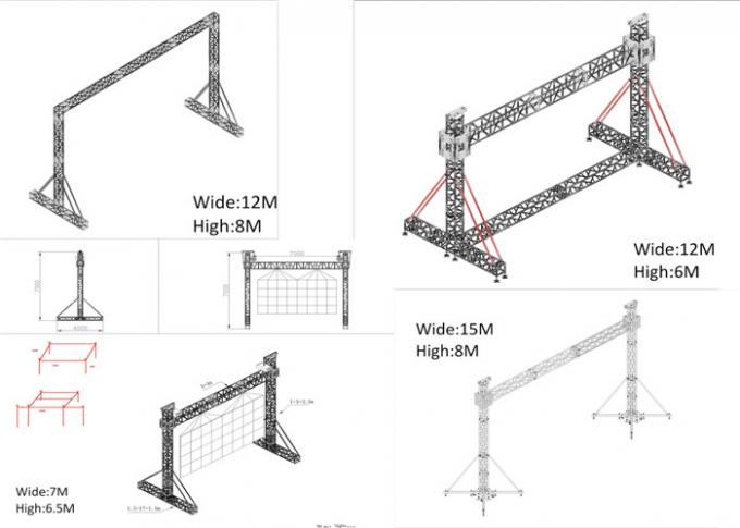 Goal Post Truss Aluminum / Global Truss Goal Post Outdoor for Lights ...
