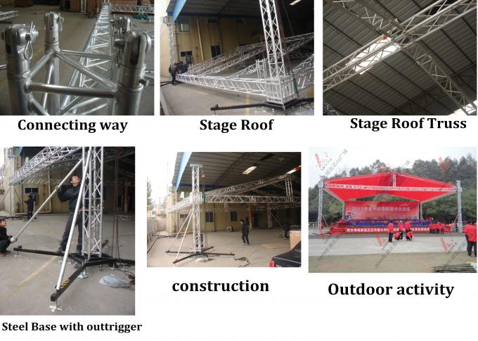 Indoor Stage Roof Truss Customized With Aluminum Adjustable Stage
