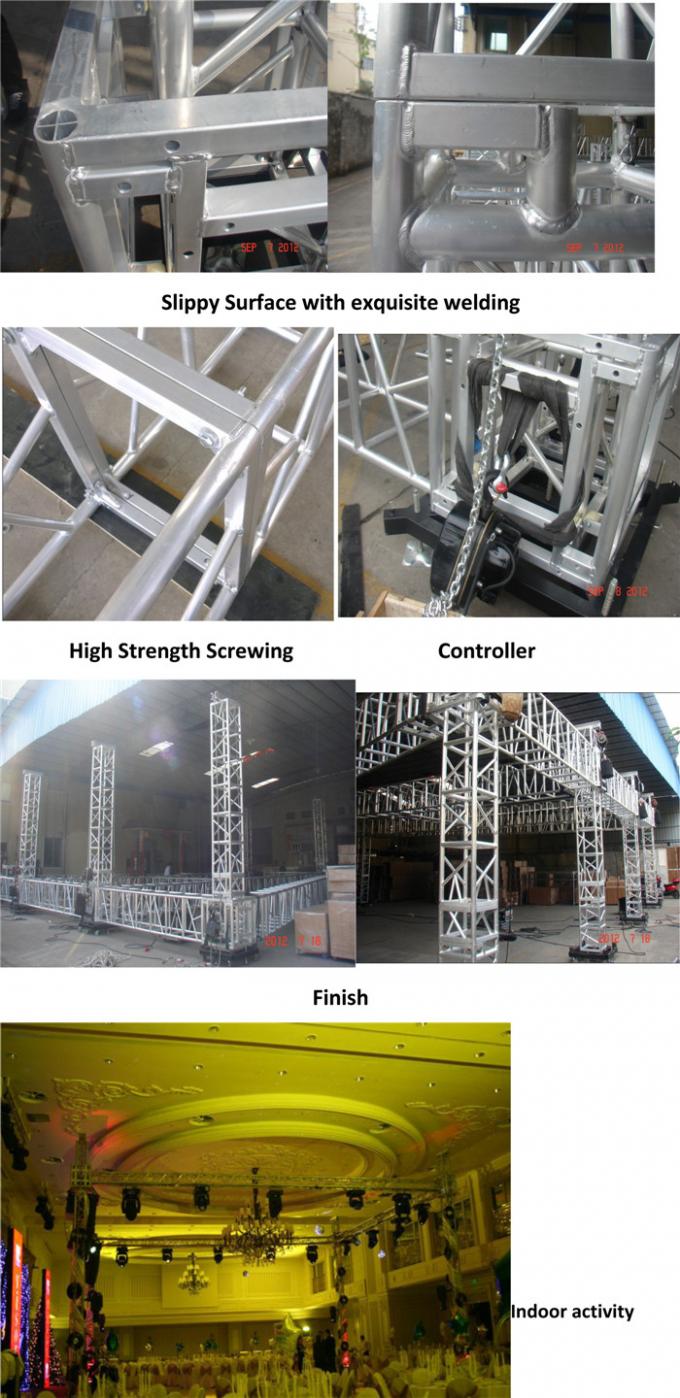 Professional Box Truss System Stage Trussing For Indoor Event 500mm ...