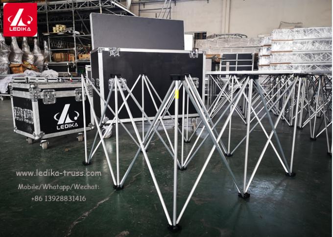 Collapsible 800mm Height Aluminum Stage Platform For Concert
