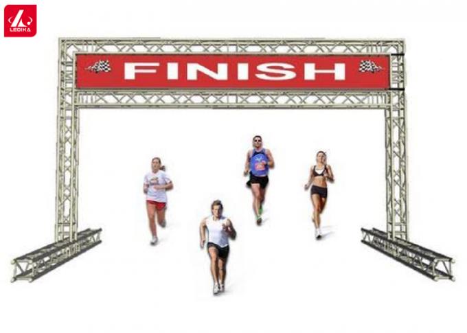 Portable Aluminum Goal Post Banner Truss Tower System For Marathon