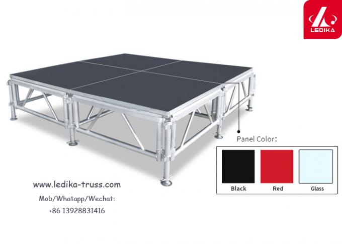 Aluminum Movable Stage Platform Adjustable Modular Stage Systems