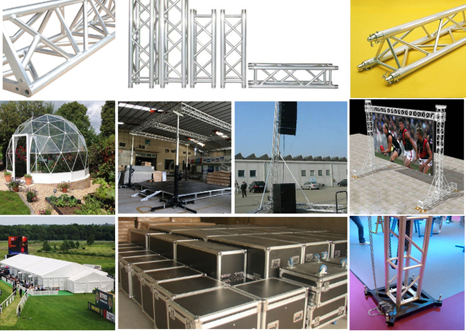 Heavy Duty Decorate Studio Lighting Truss Aluminum Roof Box Truss
