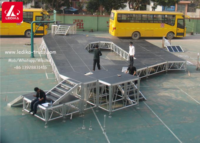 Removable Aluminum Stage Platform Alloy Square Stage Truss System