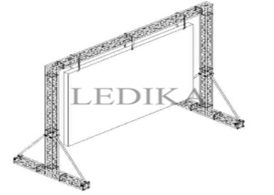 Trust Square Tubing Trusses / Goal Post Truss Ground Support Truss System