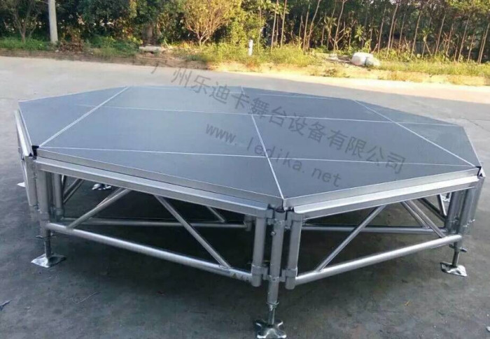 3mm Events Octangle Aluminum Stage Platform / Octagon Outdoor Staging ...