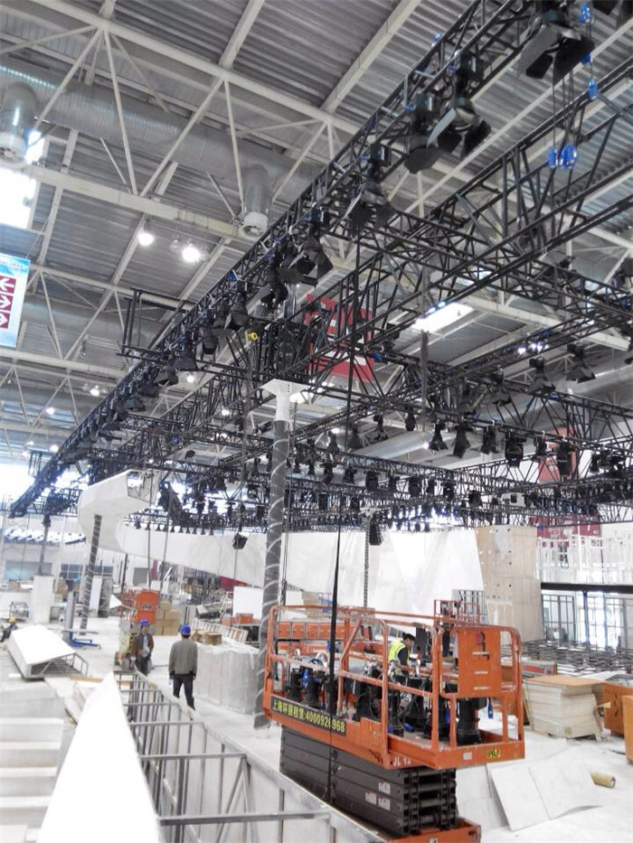 Thick Square Folding Stage Truss 600x1200 mm Trussing System for Indoor ...
