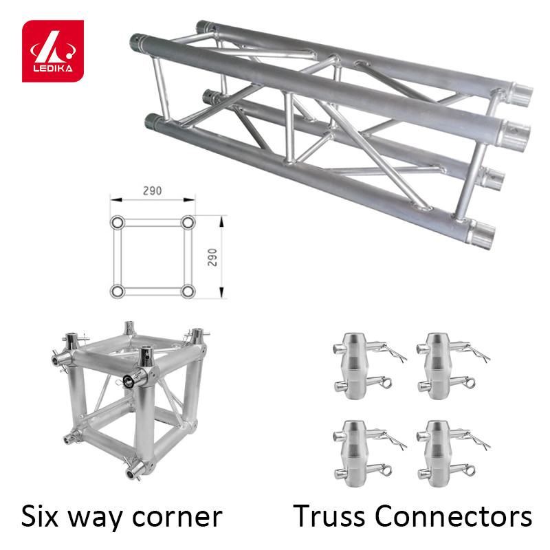 1m Diameter 6082 Aluminum Alloy Truss Square Box Stage Roof Truss