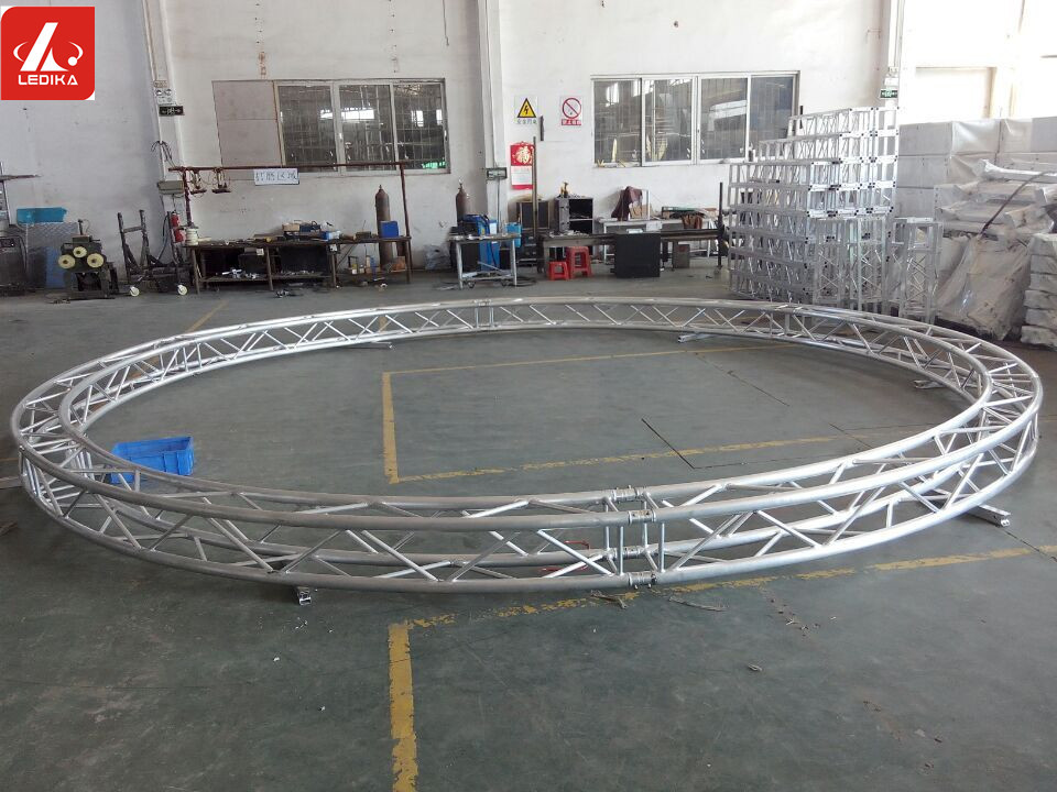 Spigot Circular Irregular Shape Aluminium Stage Truss For Indoor ...