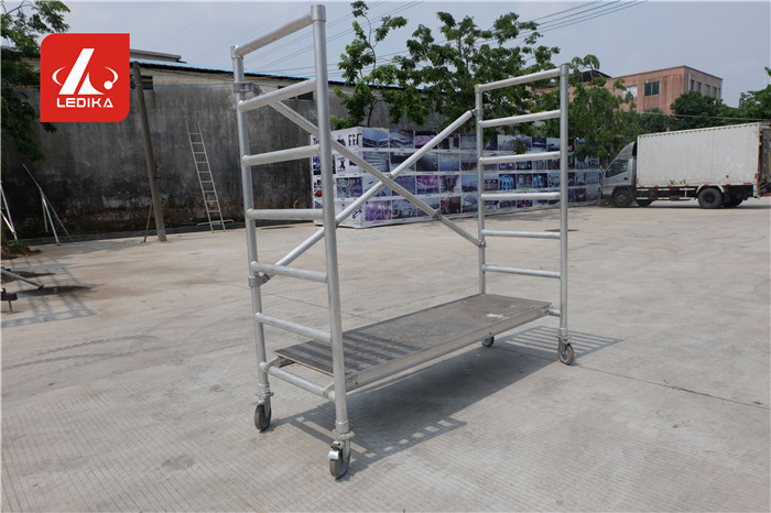 Folding Step Bench Working Platform Aluminum Layer Truss Protable Work ...