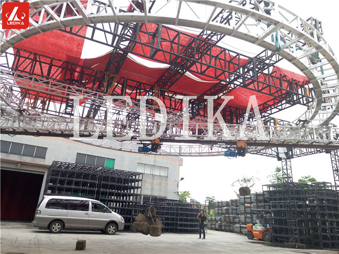 Light Weight Rotating Circle Square Aluminum Truss System For Big Event ...