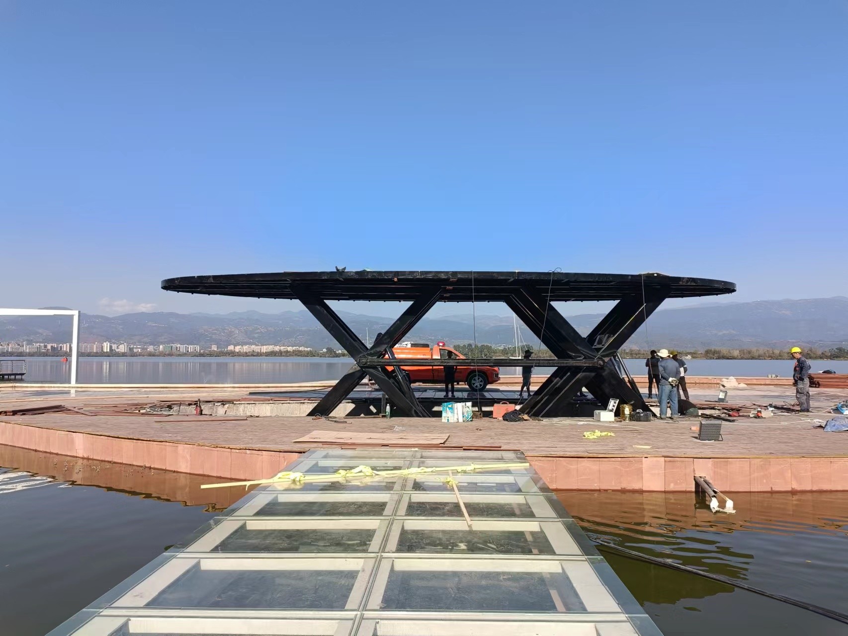 Customizable Hydraulic Rotary Lifting Stage Platform For Industrial ...