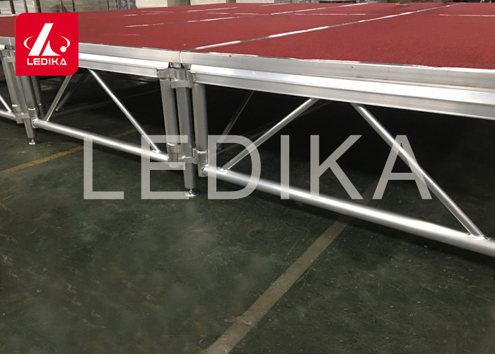 Foldable 3'X 3' Modular Pop Up Stage For Wedding Advertising Exhibition