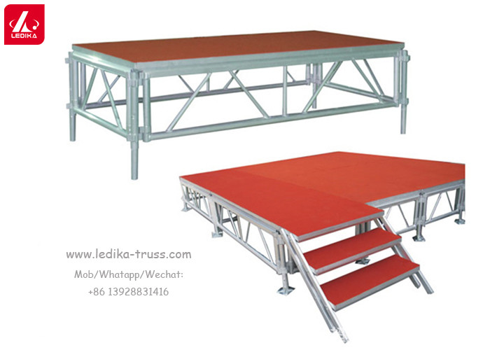 Aluminum Catwalk Mobile Concert Portable Stage Platform 1000mm Height