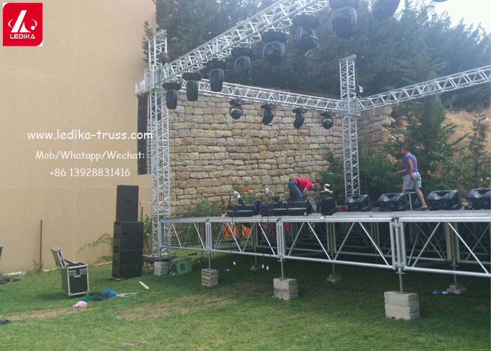 Aluminum Catwalk Mobile Concert Portable Stage Platform 1000mm Height