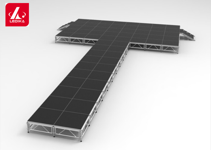 1*2m Fire Proof Hotel Folding Aluminum Stage Platform Outdoor Mobile Stage