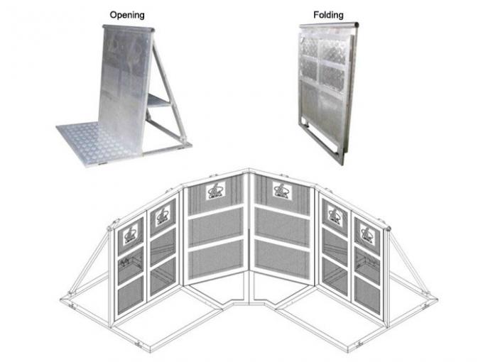 Mojo Barriers Event Barricade System Fold Flat For Big Show Performance